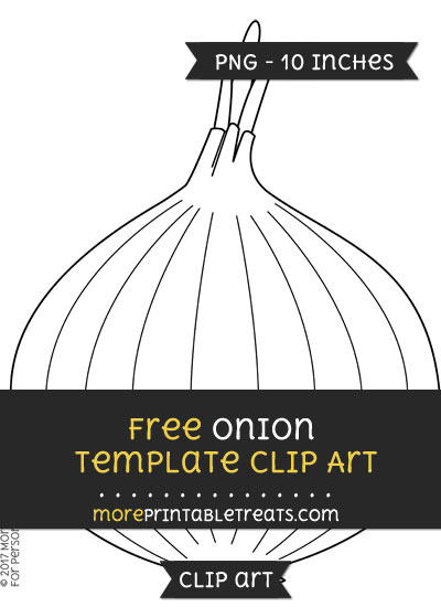 Onion Template Clipart