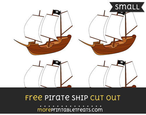 Pirate Ship Cut Out Small