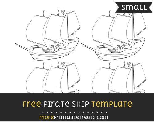 Pirate Ship Template Small