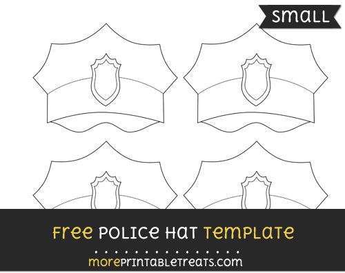 Police Hat Template Small