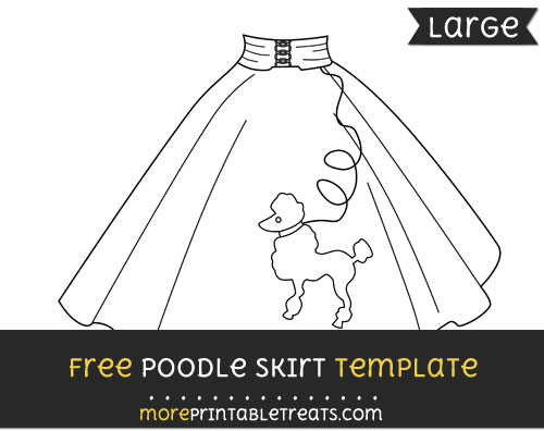 Poodle Skirt Template Large