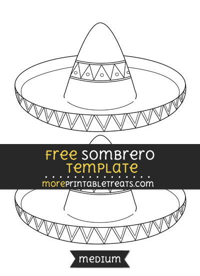 Sombrero Template Medium